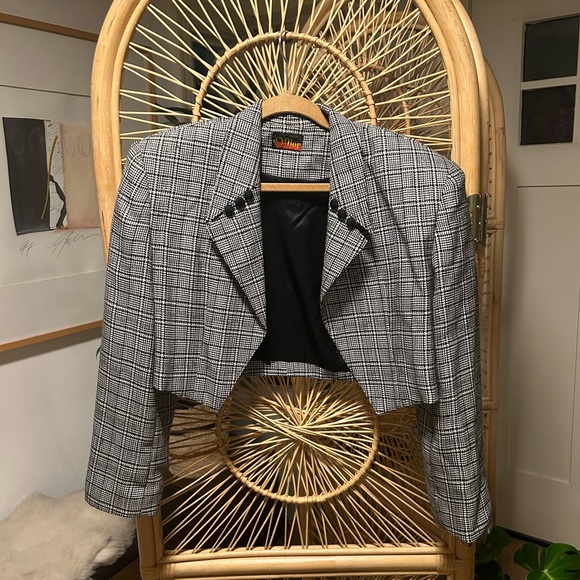 Dior | Jackets & Coats | Vintage Checkered Cropped Christian Dior ...